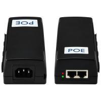 China 60W Gigabit PoE Injector 48V Output Mid-Span Commerical Desktop 15.4W/30W Compatible for sale