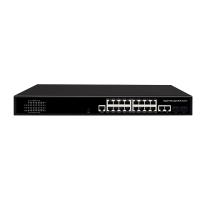 China 16-Port Gigabit Managed PoE Switch With 300W Power 2 SFP/RJ45 Combo Uplink AC Input for sale