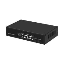 China 4 Port Gigabit PoE Switch 60W Budget SFP Fiber Unmanaged With VLAN 250-Meter Extension for sale