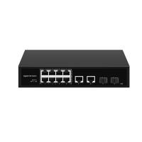 China 8 Port PoE Fiber Switch Gigabit Unmanaged 120W Budget 250-Meter PoE Extender for sale