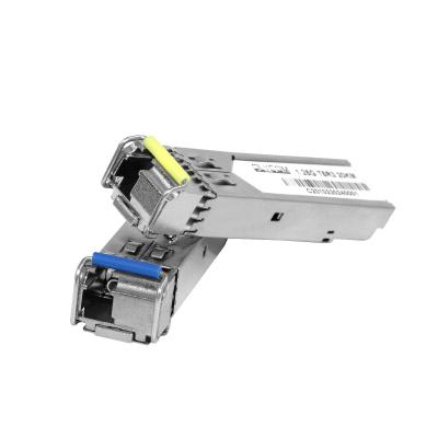 China Cisco SFP Transceiver Module 1.25G BIDI WDM Single Mode 20km 1310nm 1550nm DDM for sale