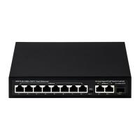 China 8 Port POE Switch with 120W Power and 250m Transmission for CCTV - Unmanaged Fiber Optic POE Switch for sale