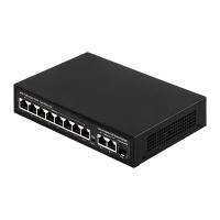 China 8 Port POE Switch with 120W Power and 250m Transmission for CCTV - Unmanaged Fiber Optic POE Switch for sale