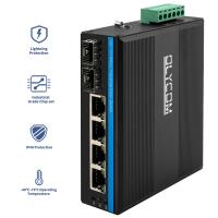 China 6-Port Industrial Network Switch With 2 100M/1G Fiber Unmanaged Rugged Gigabit Ethernet for sale