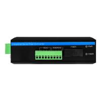 China Industrial DIN Mount Serial Fiber Converter with 80Km Transmission Distance and 15KV ESD Protection for sale