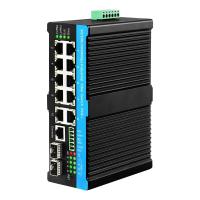 China Managed Industrial PoE Switch 90W 2.5G Fiber Gigabit Network Ring ERPS 480W 720W Budget for sale