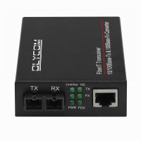 China 10/100mbps Optical Fiber Media Transceiver 1310nm Media Converter MM 2km for sale