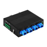 China 4 Channel Industrial Optical Bypass Switch with Din Rail DC24V Input and Low Insertion Loss for Telecom Communication for sale
