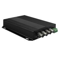 China CVI TVI Audio Video Digital Optical Converter 4 Port Industrial Monitoring Black for sale