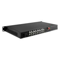 China 1080P 4K AHD CVI TVI Video Media Converter Digital Optical Extender 1U Rack 16 Port for sale