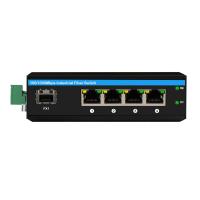 China 4 Port Industrial PoE Switch Gigabit Network Active PoE 120W Budget Unmanaged Din Rail for sale