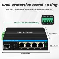 China 5 Port Gigabit Unmanaged POE Switch DC48-52V Power Supply Ethernet Switch For Outdoor Use for sale