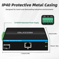 China Mini 2 Port 10/100mpbs Industrial Fiber Media Converter With 1RJ45+1SFP LC Ethernet Switch For Outdoor Use for sale
