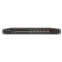 China 24 Port Gigabit L2 Managed Switch 12 rj45 12 sfp 1U Rack-mount Ethernet Switch OEM/ODM for sale