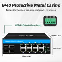 China Gigabit 12 Port Industrial PoE Ethernet Switch  IEEE 802.3af/at RJ45 DIN Rail Installation Switch for sale