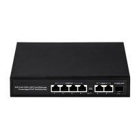 China 1000Mbps 4*RJ45+2 Uplink Port +1*SFP Network Gigabit POE Switch Gigabit Unmanaged Ethernet Fiber Switch for sale