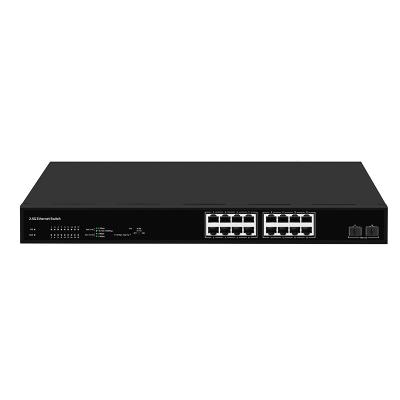 China 16 Port 2.5G Ethernet Switch With 10G Fiber Uplink Unmanaged Fanless AC Powered for sale