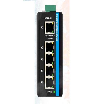 China 5 Port Gigabit WEB Managed Switch 100/1000M Network Switch RSTP 802.1Q IP40 Rated for sale