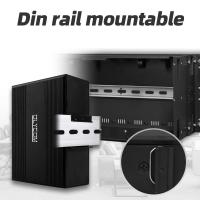 China 12 Port 10/100/1000mbps Unmanaged Din-rail Poe Switch 4 SFP Ports+ 8 RJ45 Ports Ethernet Switch for sale