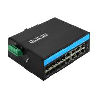 China 16 Port Gigabit Poe Switch Support Af/at/bt Din-rail Ethernet Switch For CCTV System for sale