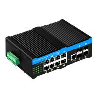 China 12 Port 10G L2/L3 Managed Poe+ Switch 4*10G Sfp Ports DC48V Dual Power Input 10g Poe Switch for sale