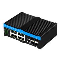 China 12 Port 10G L2/L3 Managed Poe+ Switch 4*10G Sfp Ports DC48V Dual Power Input 10g Poe Switch for sale