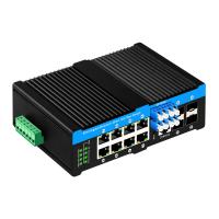 China 12 Port 10G L2/L3 Managed Poe+ Switch Optical Bypass Switch 4*10G Sfp +8 RJ45 Din-rail Ethernet Switch for sale
