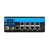 China 8 Port Bypass Managed Ethernet Switch 2.5G Fiber Industrial Optical Protection DIN Mounted for sale