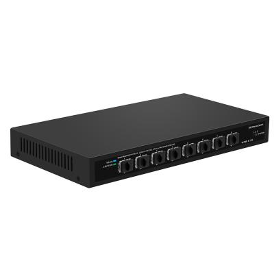 China 8-Port 10G Unmanaged SFP+ Fiber Switch 1G/2.5G Auto-Adaptive DC12V OEM Available for sale