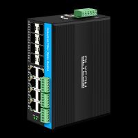 China Managed 16 Port Gigabit Poe Switch Din-rail Network Switch 8RJ45+8SFP With 4*RS485+2*CAN BUS for sale