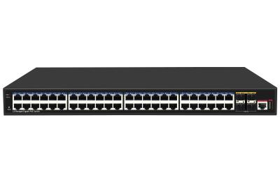 China 48 Port 10G Poe Switch L3 Managed Ethernet Switch with 48*gigiabit Poe Ports+4*10G Sfp+ Ports for sale