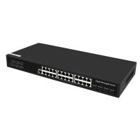 China 24 Port Gigabit Managed Switch With 1G Fiber Uplink Layer 2 Managed Commercial Grade for sale