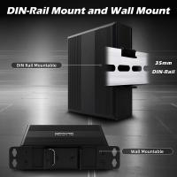 China Gigabit Optical Fiber Converter Din Network Switch DC12-52V Dual Power Input for sale