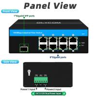 China 8 Port Gigabit Switch Industrial Ethernet Switch IP40 OEM Factory for sale