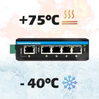 China 5 Port E-Mark Certified Industrial Ethernet Switch with 6KV Surge Protection and Gigabit Network Speed for sale