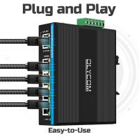 China 5-Port Industrial Network Switch Gigabit CE E-Mark Certified Unmanaged DIN Mounted for sale