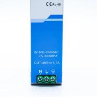 China 48V DIN Rail Industrial Power Supply 1.6A 75W 76.8W CE UL Certified AC/DC Input for sale