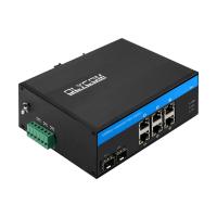 China 8 Port CCTV PoE Switch Fast Ethernet Industrial Unmanaged Realtek Based DIN Rail for sale