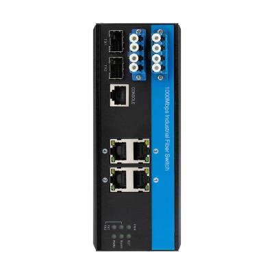 China L2 Managed Industrial Switch with 2*2B Bypass Function SM LC Connector for Protecting Optical Line for sale