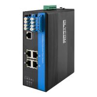 China L2 Managed Industrial Switch with 2*2B Bypass Function SM LC Connector for Protecting Optical Line for sale