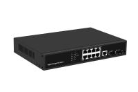 China Gigabit 8 port poe switch managed ethernet fiber switch 120W AC100-240V Input for sale