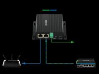 China Gigabit 30W PoE Splitter with Switchable DC12V/24V Output for Security Cameras, Wireless AP, Access Control Systems. for sale
