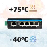 China 5 Port gigabit switch Industrial PoE Extender 1*poe in port support 30w/60w/90w+4*poe output ports for sale