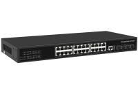 China Factory Price 10G switch 24 Port Ethernet Fiber Switch Desktop L3 Managed Network Switch AC100-240V 1U Rack for sale