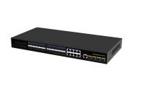 China Desktop 10G Ethernet Switch L3 Managed Optical Fiber Switch 24*1.25G RJ45 Ports+4*10G SFP+ Fiber Ports for sale