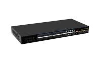 China Desktop 10G Ethernet Switch L3 Managed Optical Fiber Switch 24*1.25G RJ45 Ports+4*10G SFP+ Fiber Ports for sale