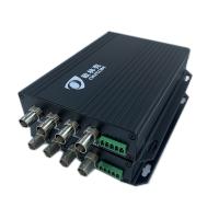 China 4-Channel Standard Definition Analog BNC to Fiber with RS485 20KM Video Optical Converter for sale