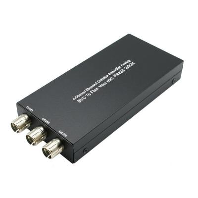 China 4-Channel Standard Definition Analog BNC to Fiber with RS485 20KM Video Optical Converter for sale