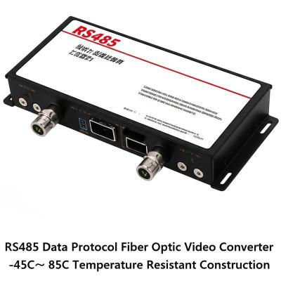 China RS485 Data Protocol Fiber Optic Video Converter -45C～ 85C Temperature Resistant Construction for sale