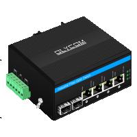 China Solar Poe Switch industrial ethernet switch Support DC12/24/48V 4 POE Ports Support Af/at/bt 120W for sale